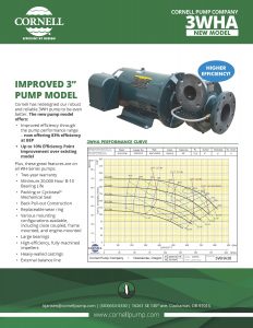 Cornell Pump Company We’ve improved our 3WH pump with higher efficiency ...