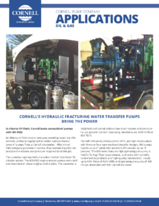 Alberta Shale | Cornell Pump Company