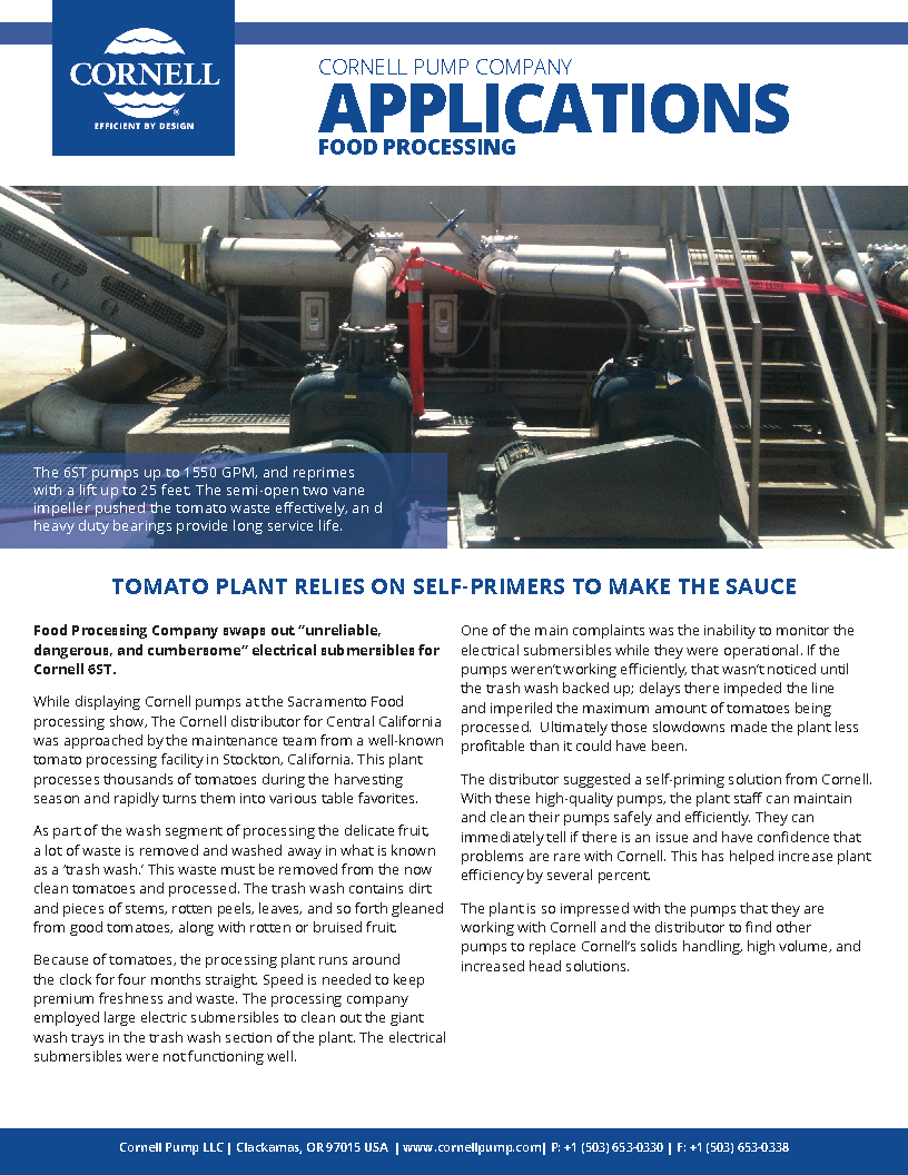 Tomato Plant – Cornell Pump Company