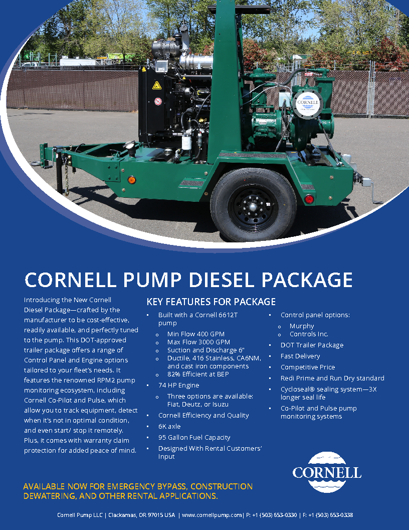 Diesel Package Flyer – Cornell Pump Company